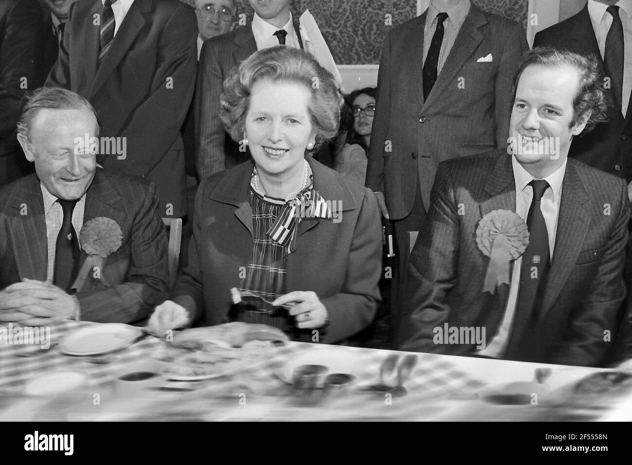 Thatcher margaret 1983 Black and White Stock Photos & Images - Alamy