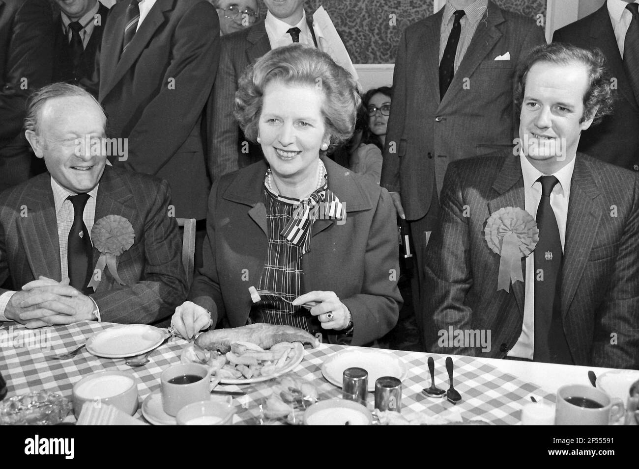 Thatcher margaret 1983 Black and White Stock Photos & Images - Alamy