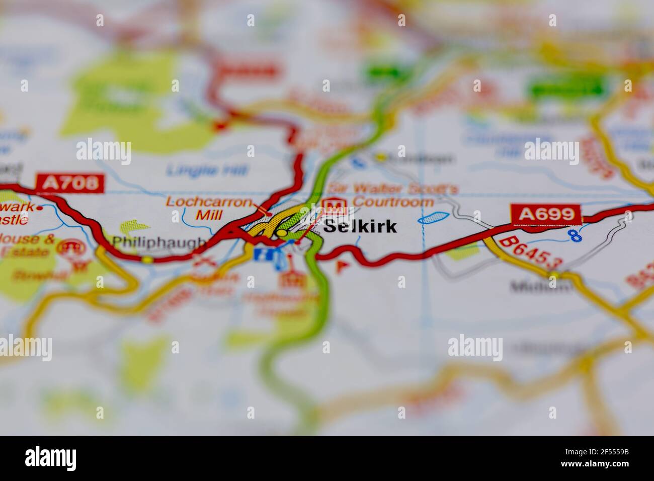 Selkirk map hi-res stock photography and images - Alamy