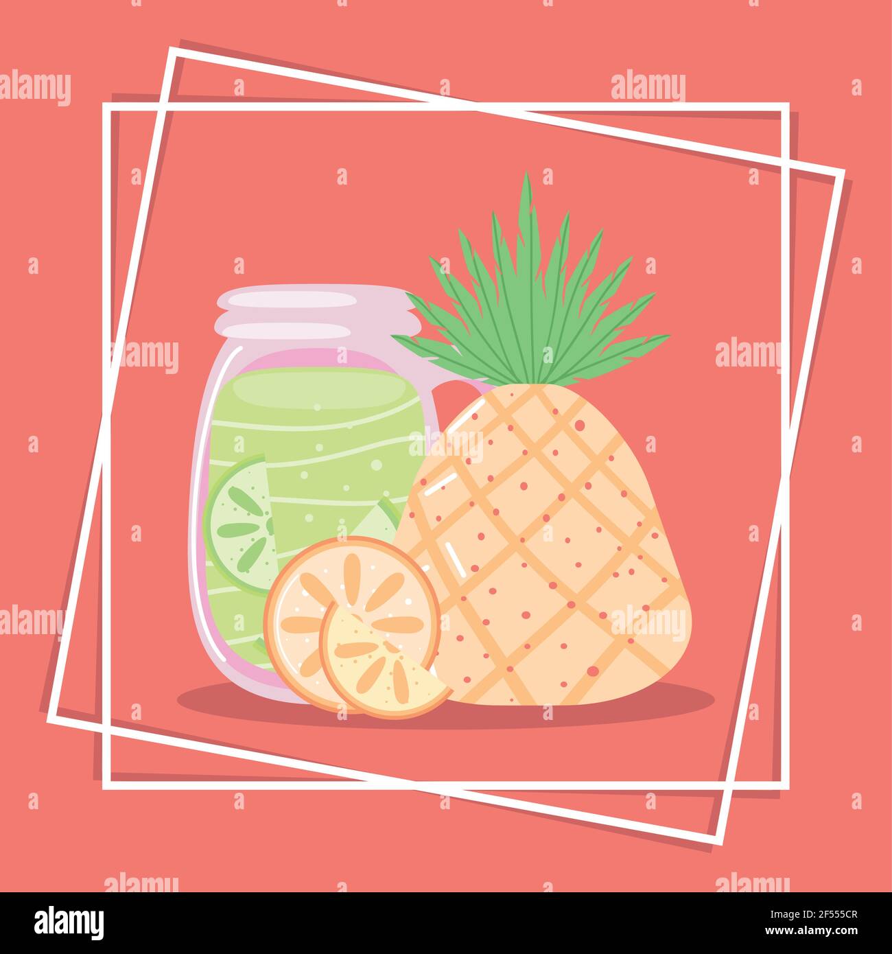pineapple lemonade lemon Stock Vector Image & Art - Alamy