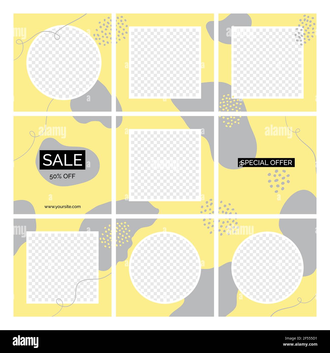 Backdrop of yellow organic shapes Stock Vector Images - Alamy