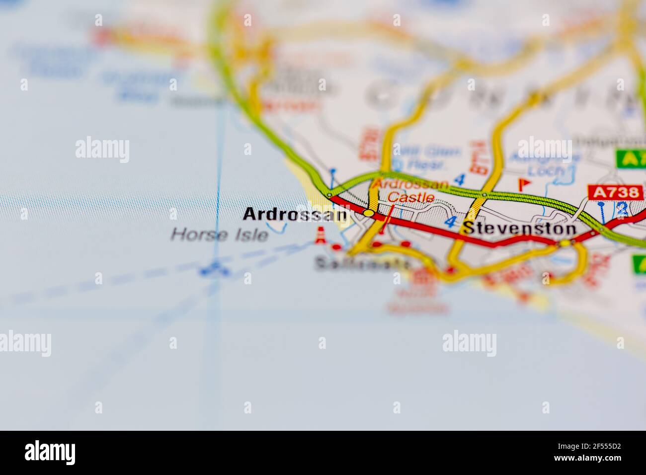 Map of ardrossan hi-res stock photography and images - Alamy