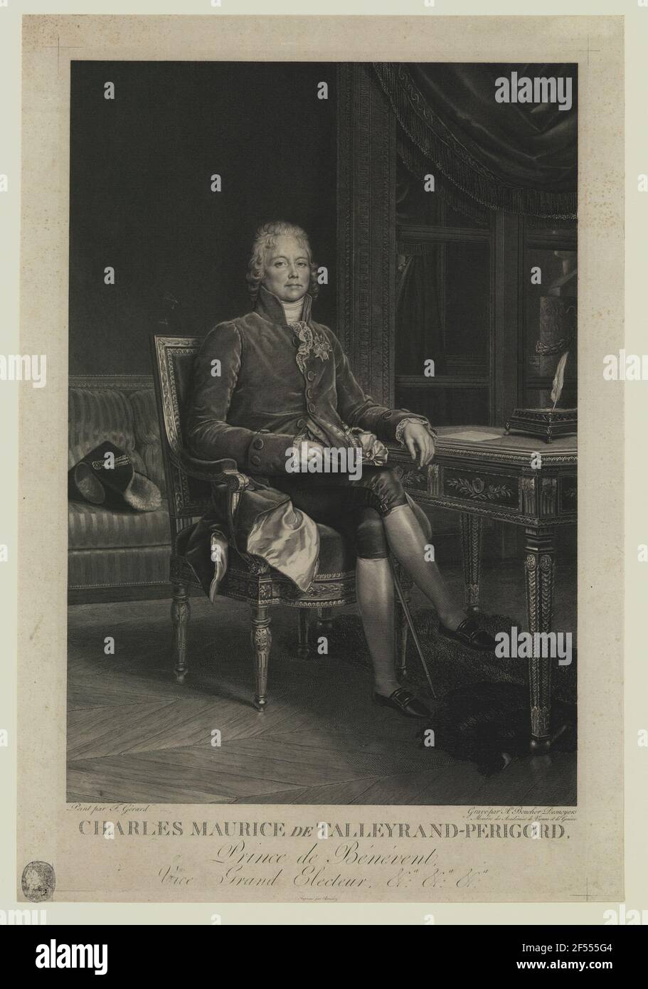 Portrait of Charles Maurice de Périgord-Talleyrand Stock Photo - Alamy