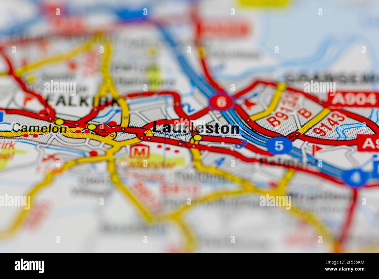 Map of laurieston hi-res stock photography and images - Alamy