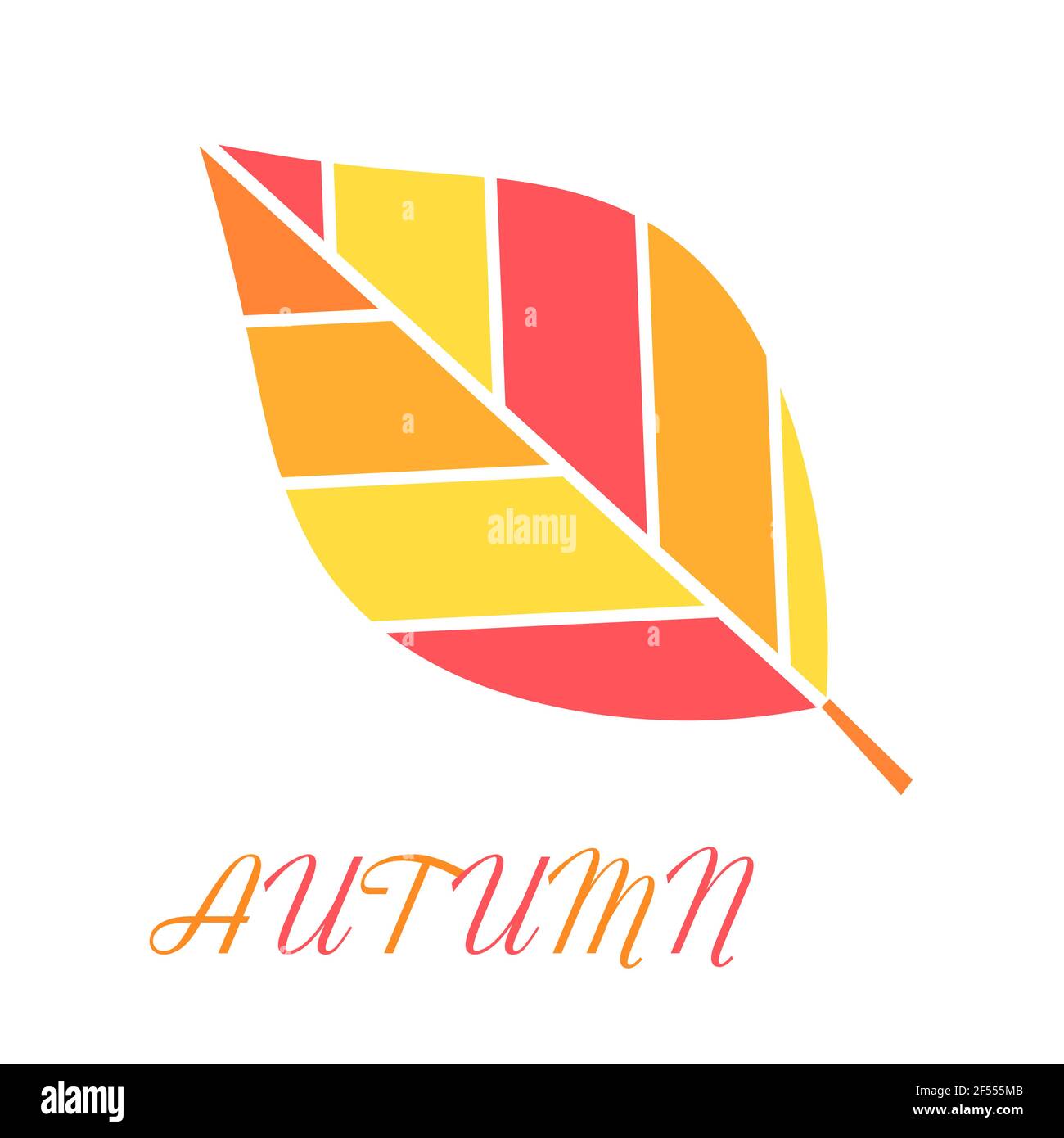Autumn leaf. Vector illustration symbol Stock Vector Image & Art - Alamy