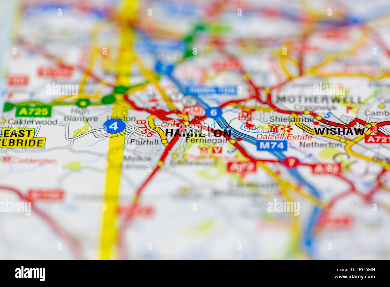 Map of hamilton hi-res stock photography and images - Alamy