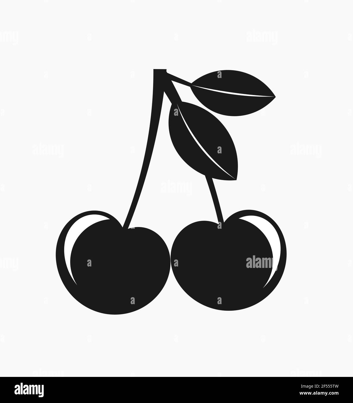 Cherry icon. Vector graphic design Stock Vector Image & Art - Alamy