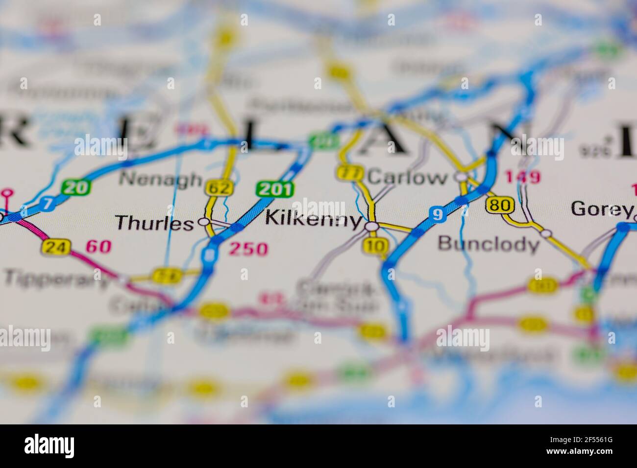 Kilkenny on a map hi-res stock photography and images - Alamy