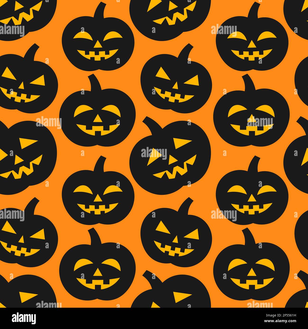 Halloween pumpkins seamless pattern. Vector illustration Stock Vector Image & Art - Alamy