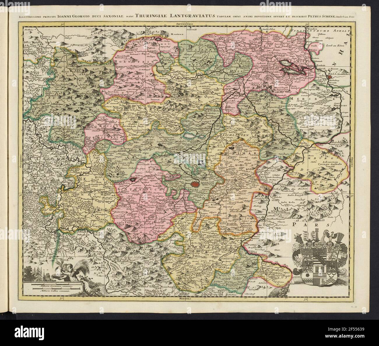 Map of thuringia hi-res stock photography and images - Alamy