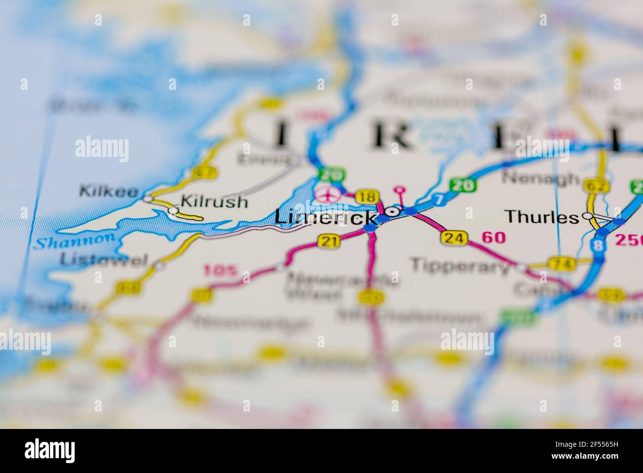 Limerick map hi-res stock photography and images - Alamy