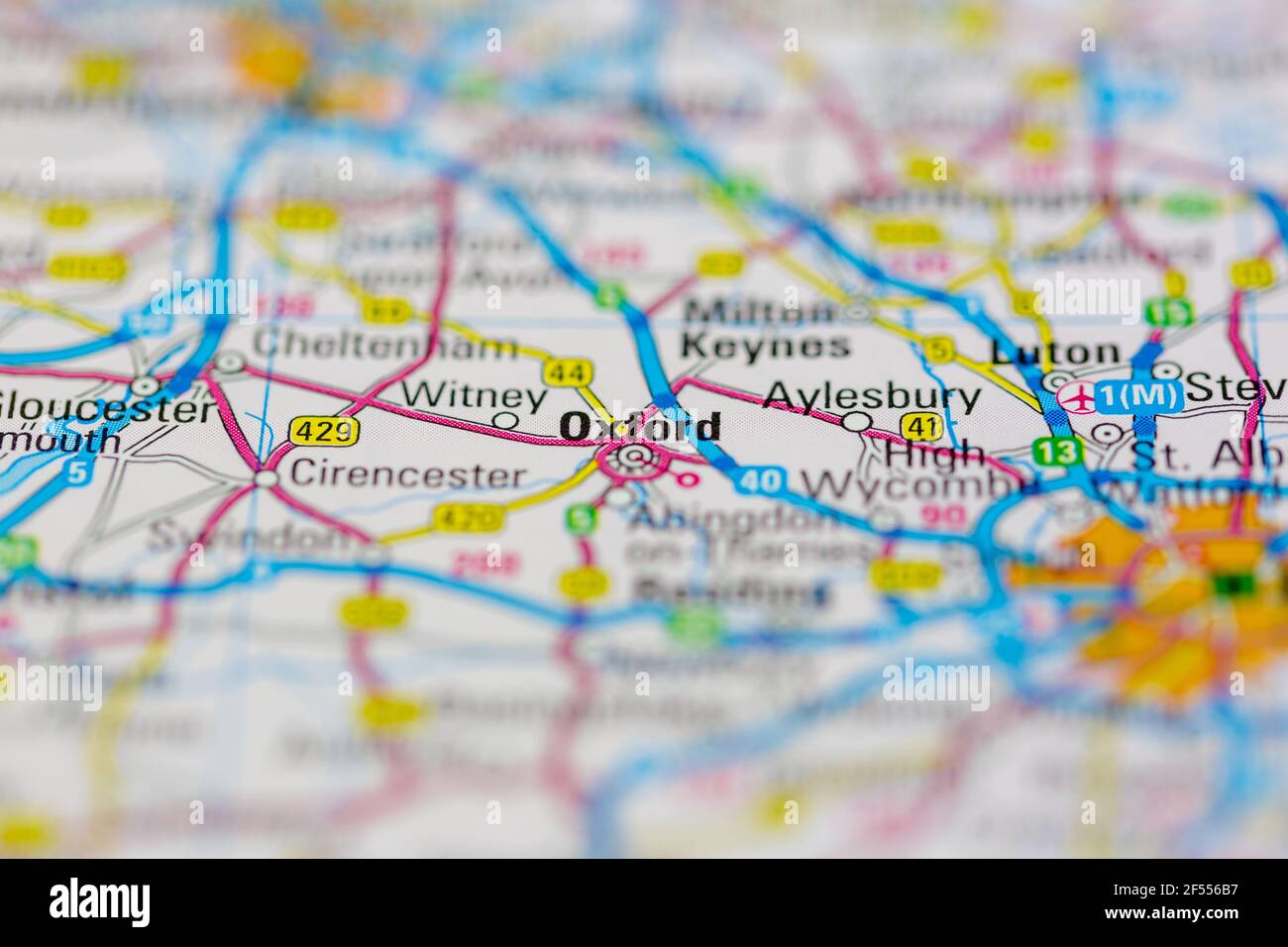 Map of oxford hi-res stock photography and images - Alamy