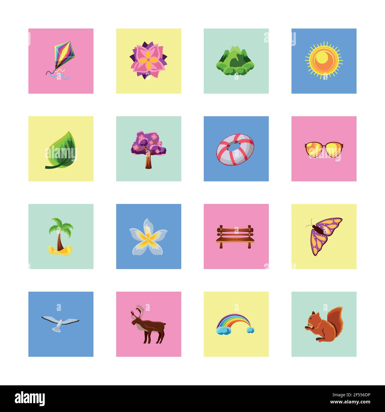 seasons spring summer Stock Vector Image & Art - Alamy