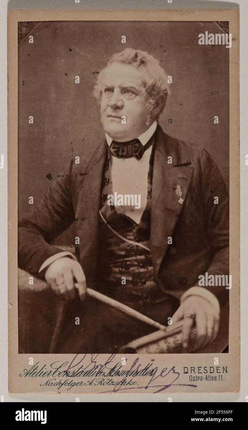 Kapellmeister Carl Gottlieb Zeziger (1798-1859). Photography (Carte de ...