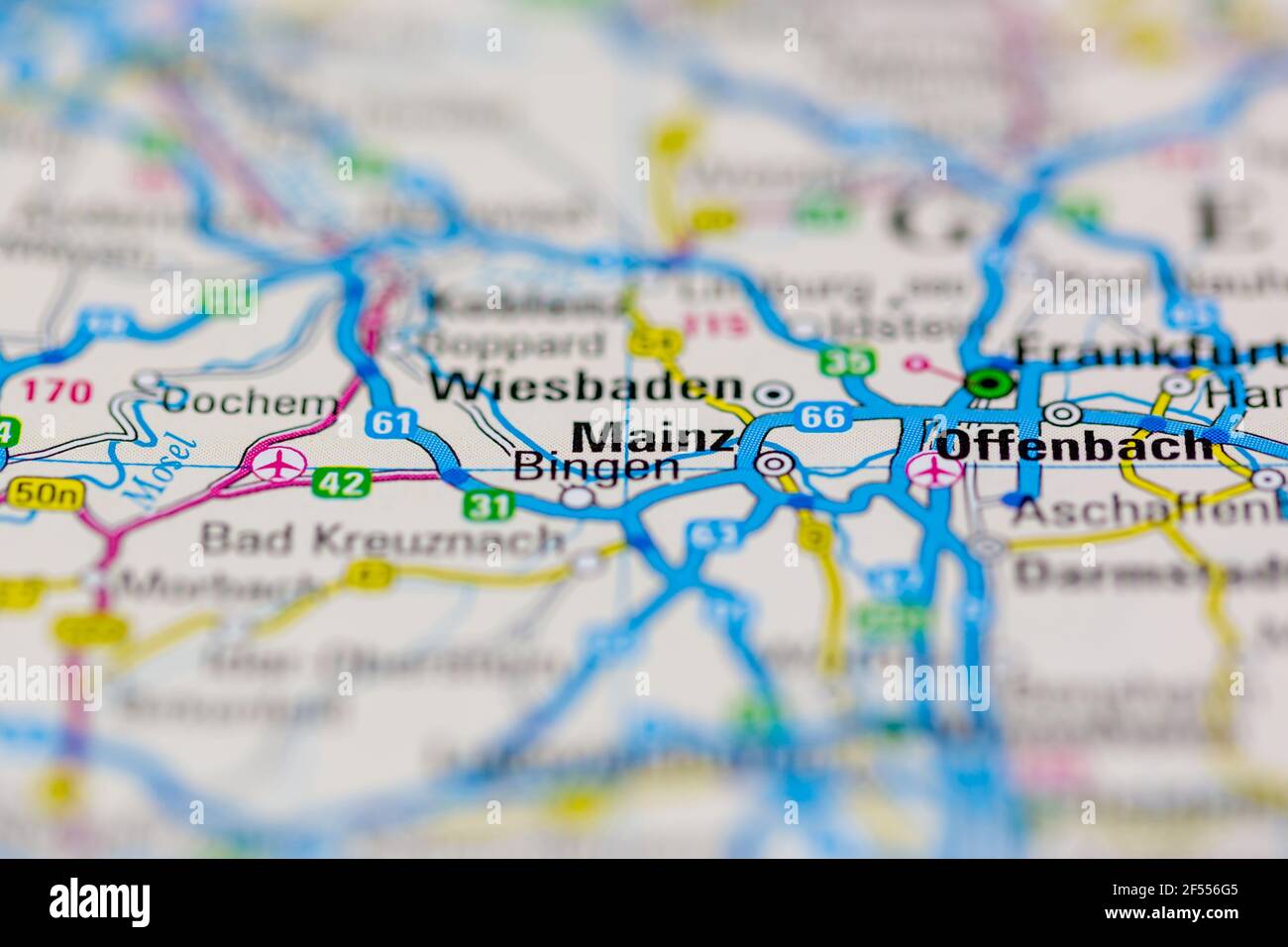 Mainz map hi-res stock photography and images - Alamy
