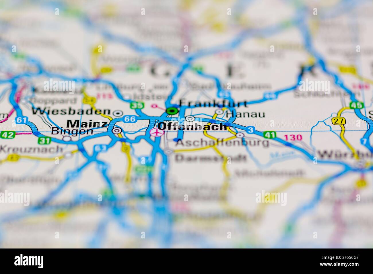 Offenbach on a map hi-res stock photography and images - Alamy