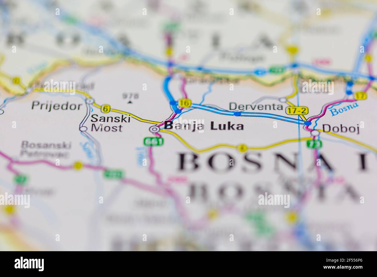 Banja luka map hi-res stock photography and images - Alamy