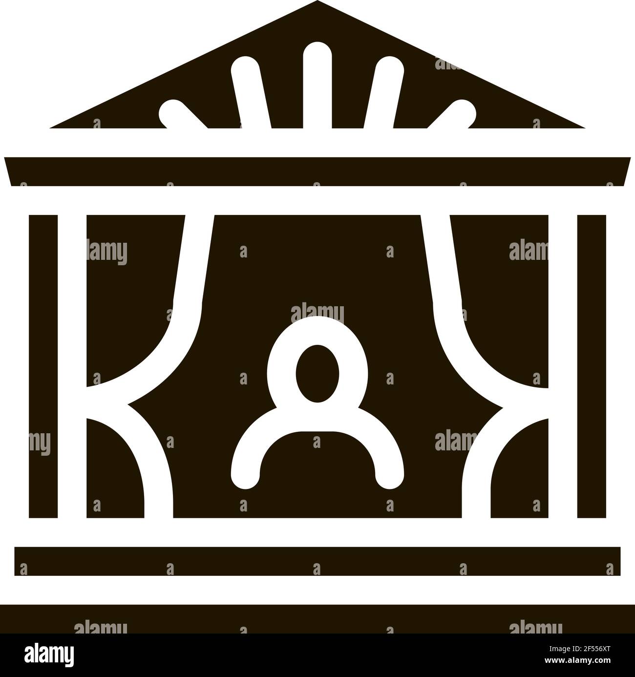 greek ancient theater icon Vector Glyph Illustration Stock Vector Image ...