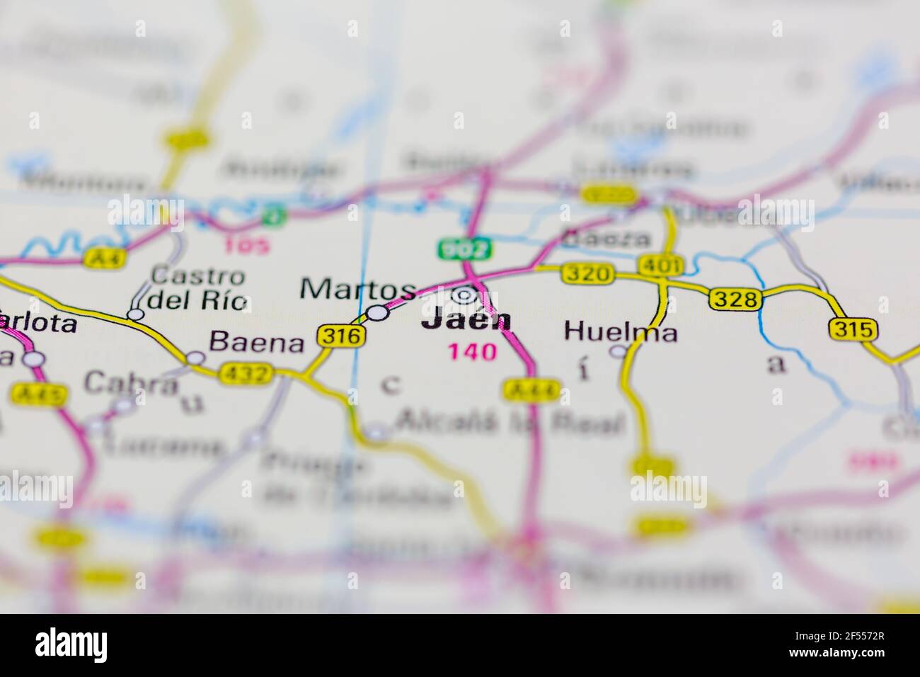 Jaen on a map hi-res stock photography and images - Alamy