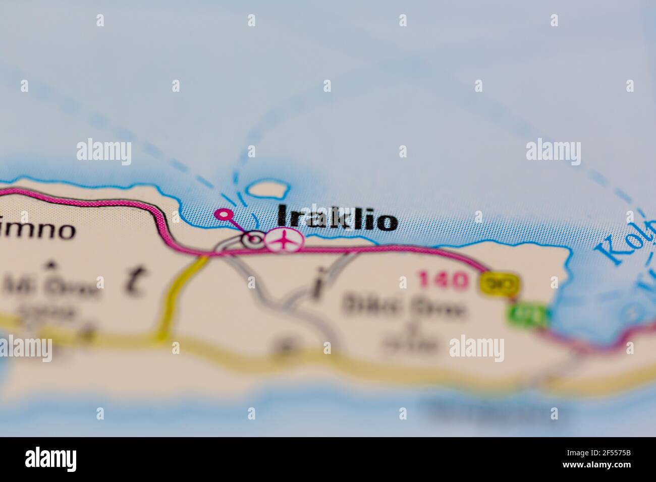 Map of iraklio hi-res stock photography and images - Alamy