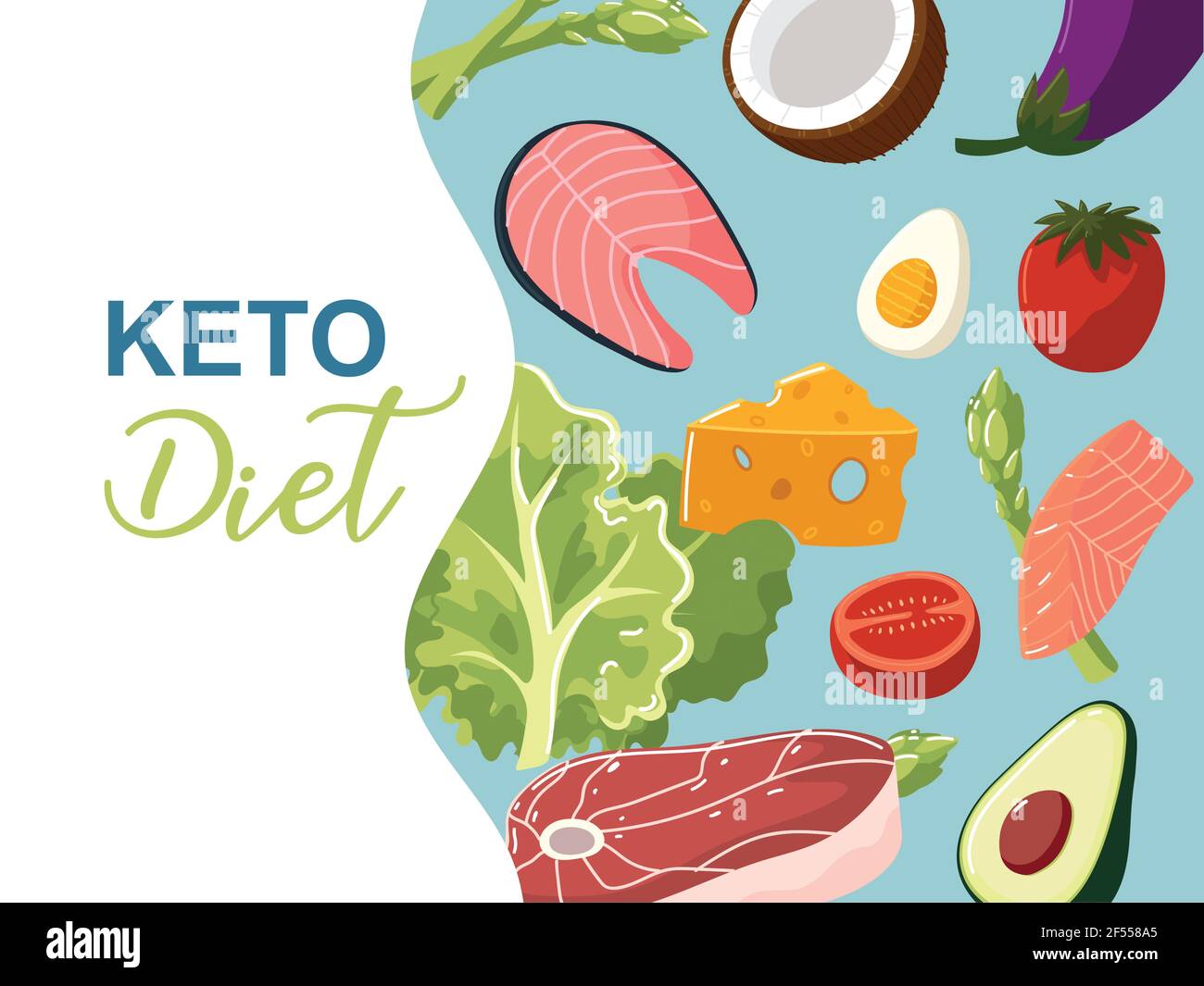 Ketogenic banner Stock Vector Images - Alamy