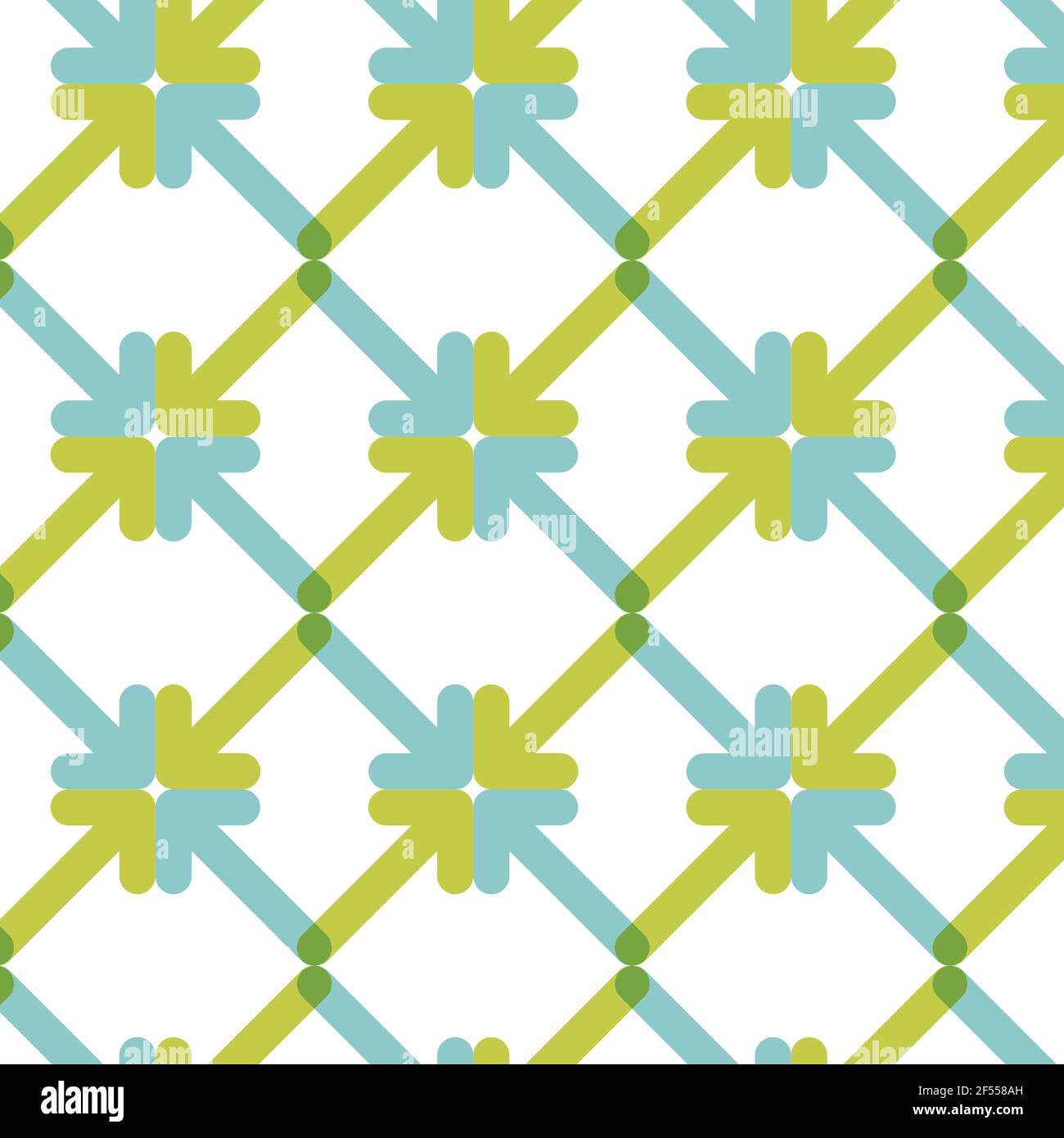 Green and blue arrows pattern. Vector illustration, flat design Stock ...