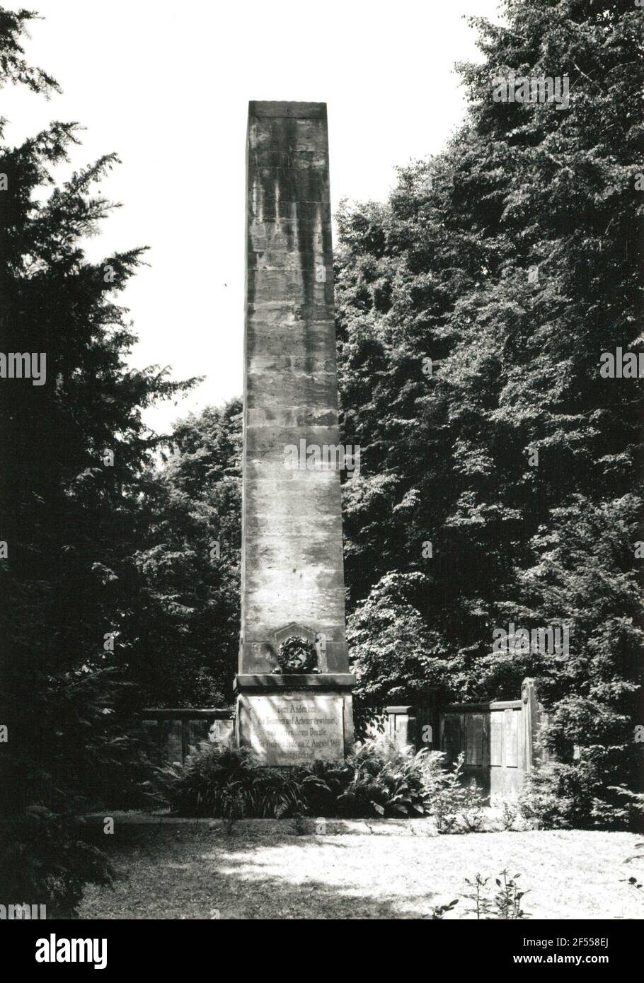 Freital Kleinnaundorf. Monument to the victims of impact weather ...