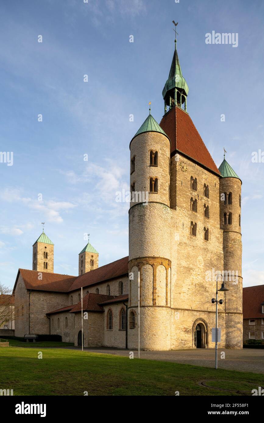 Freckenhorst, Stiftskirche St. Bonifatius, Blick von Nordwesten , St ...