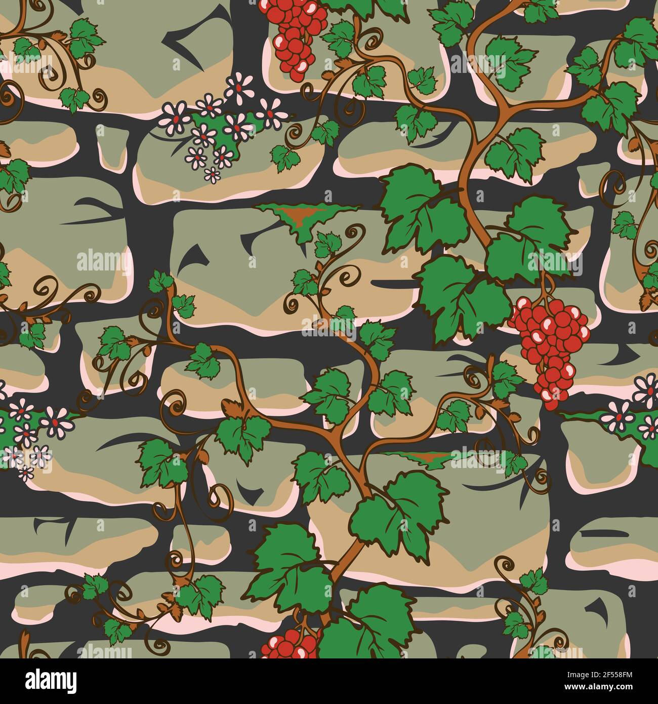 Pattern on stone building Stock Vector Images - Alamy