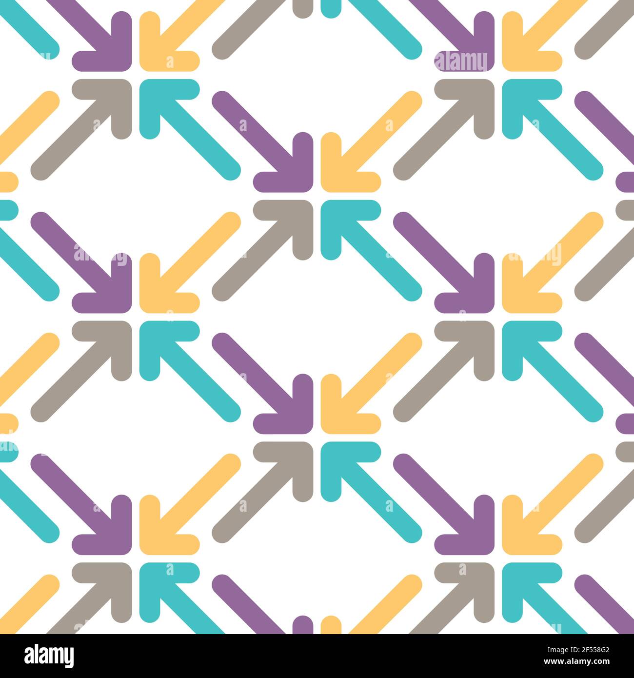 Colorful arrows pattern. Direction. Vector illustration, flat design ...