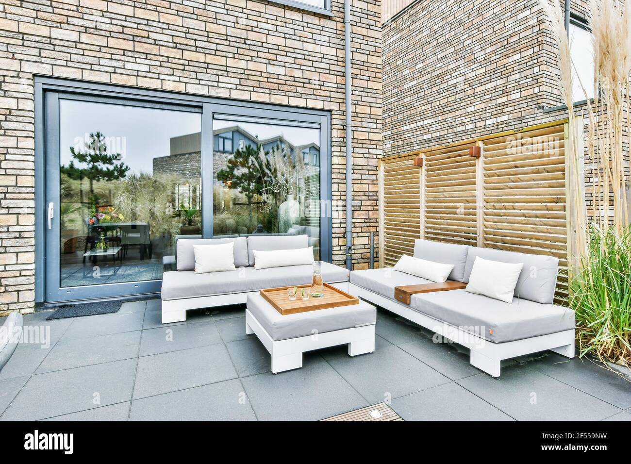Luxury terrace design Stock Photo - Alamy