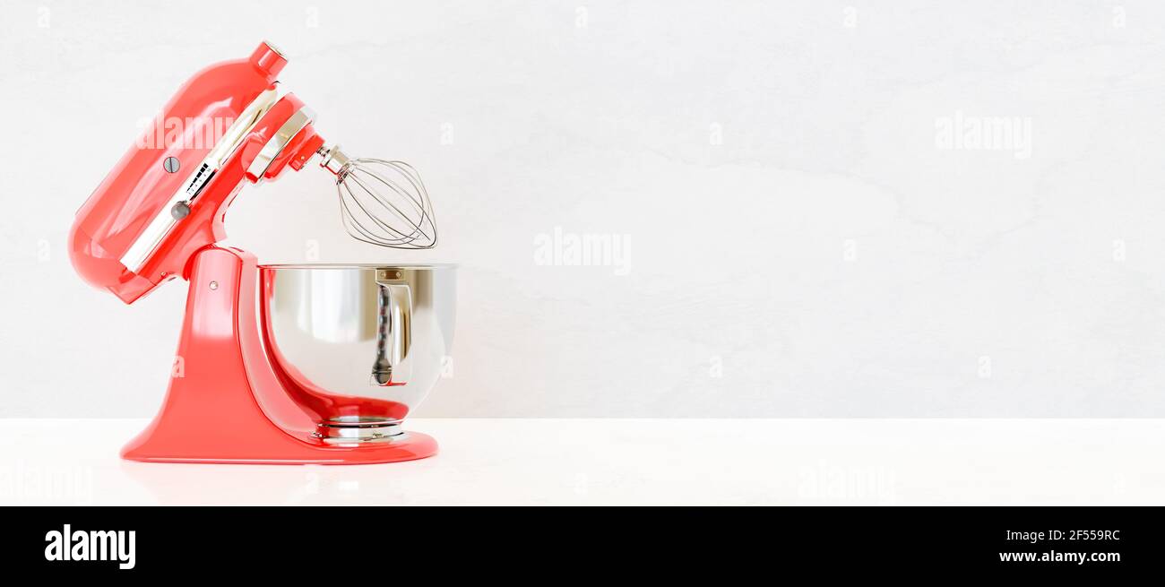 kitchen mixer on white background Stock Photo - Alamy