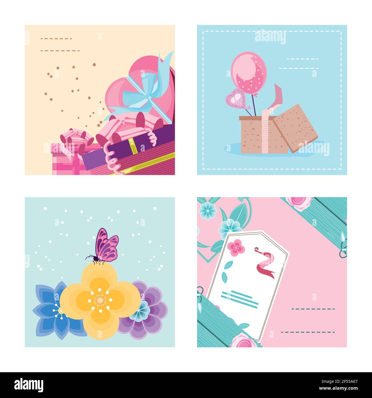 celebration party cards Stock Vector Image & Art - Alamy