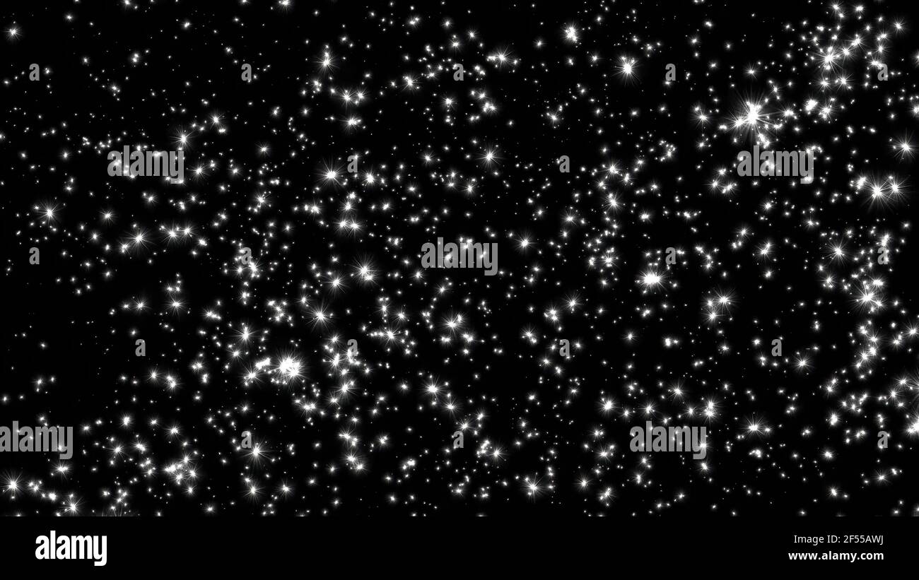 Black surface with sparkly stars for wallpaper or background Stock ...