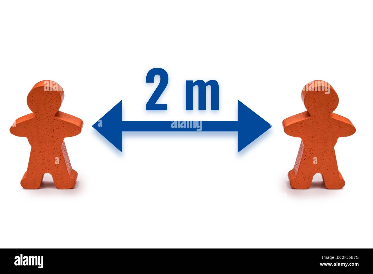 Note on maintaining the safety distance of two meters in front of a ...