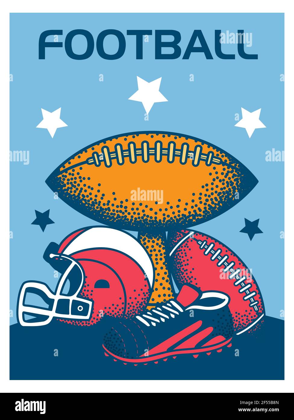 american football card Stock Vector Image & Art - Alamy