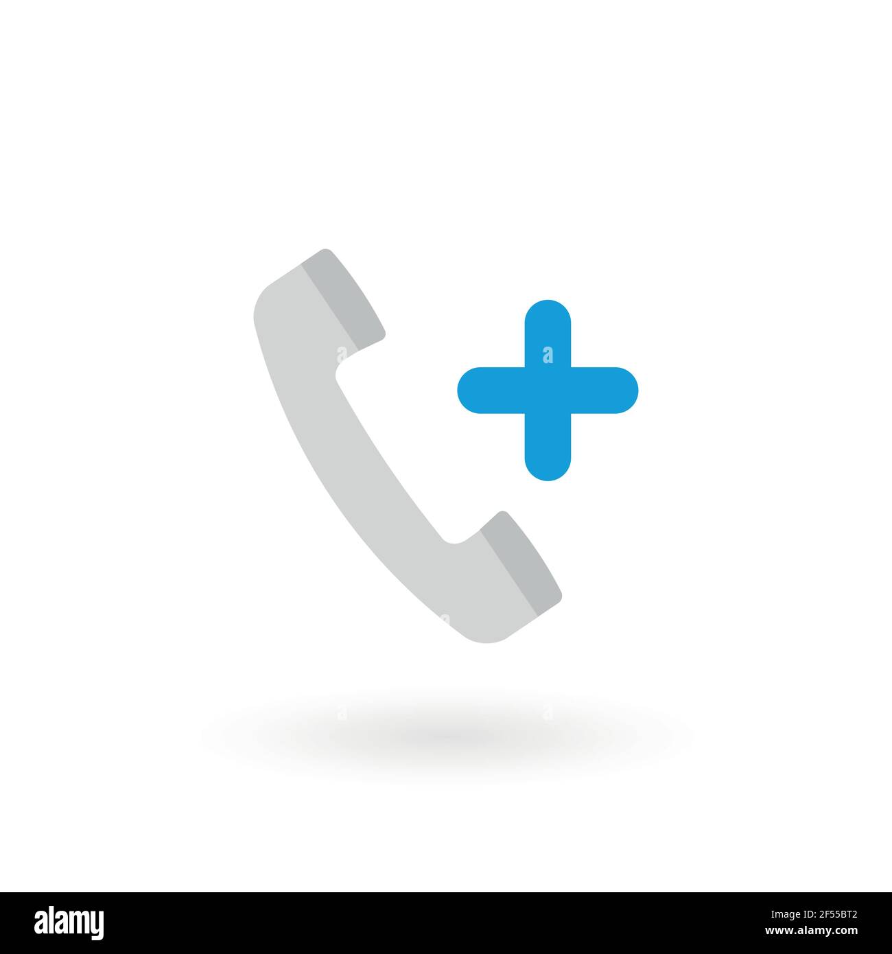 Retro telephone receiver icon isolated. Handset symbol. Positive sign ...