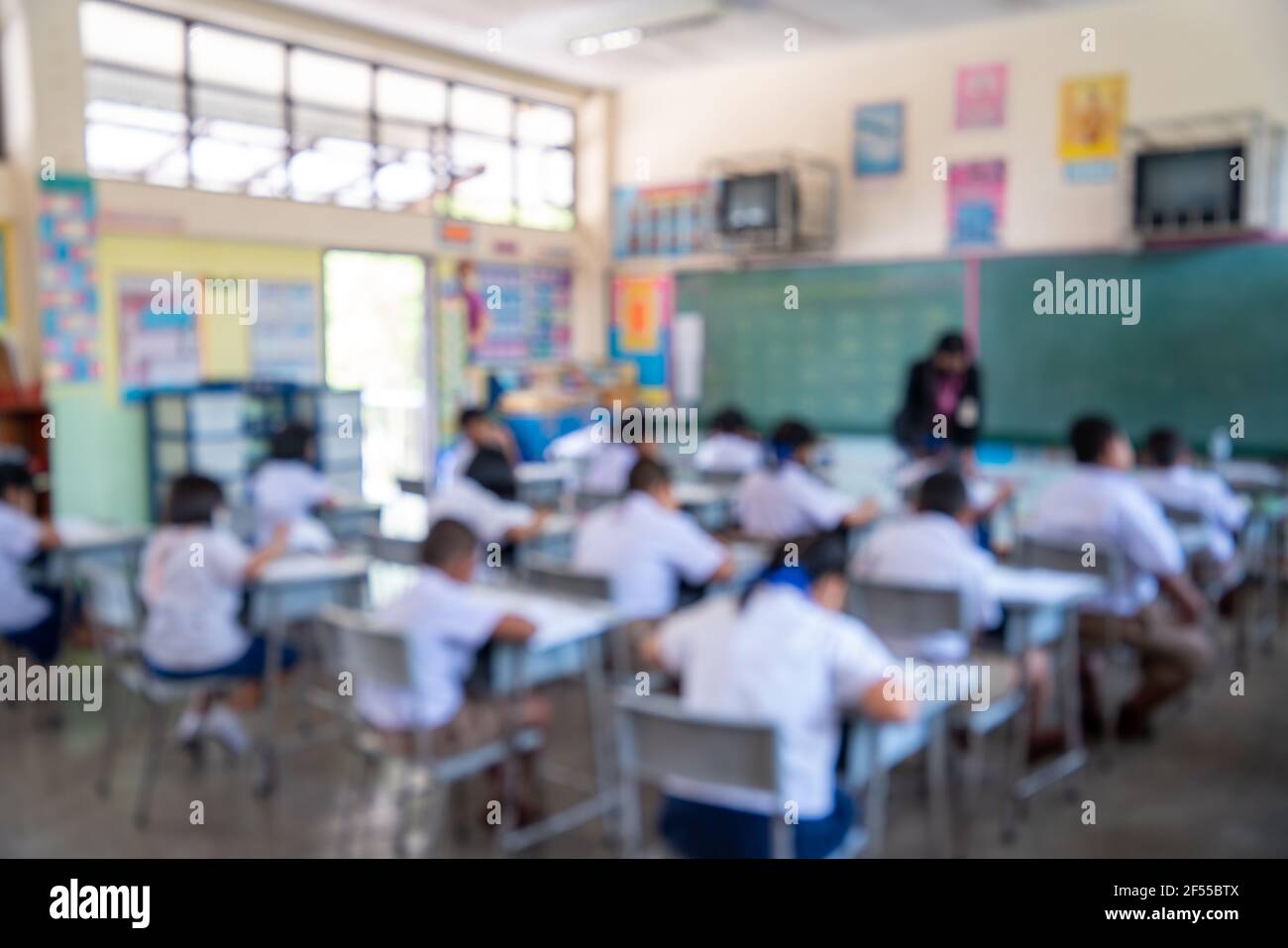 Kids in class test hi-res stock photography and images - Alamy