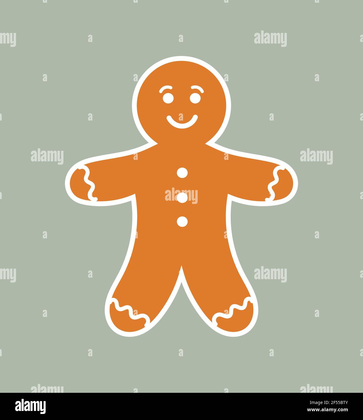 Cute gingerbread man. Vector illustration Stock Vector Image & Art - Alamy