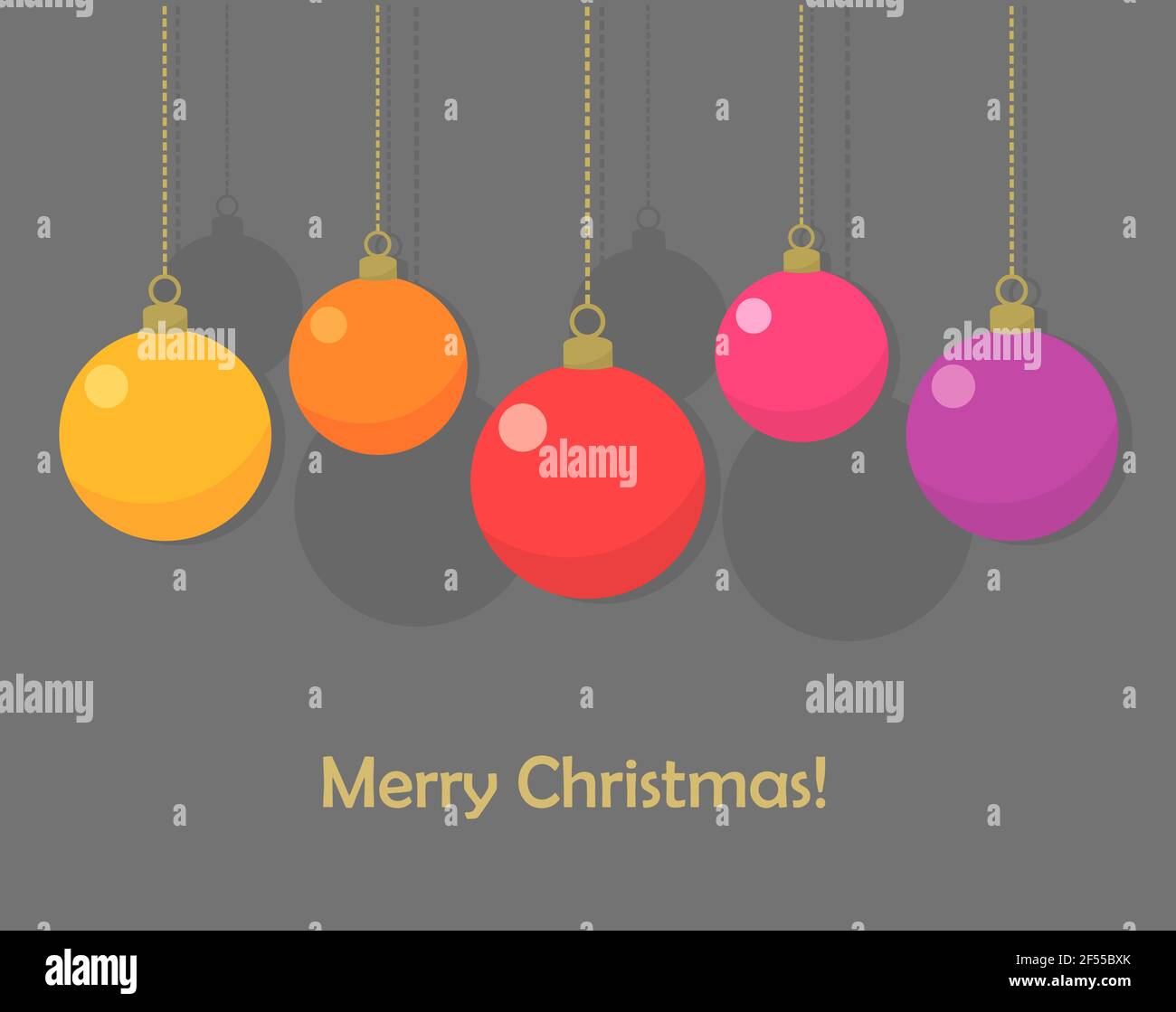 Christmas baubles background. Vector illustration Stock Vector Image ...
