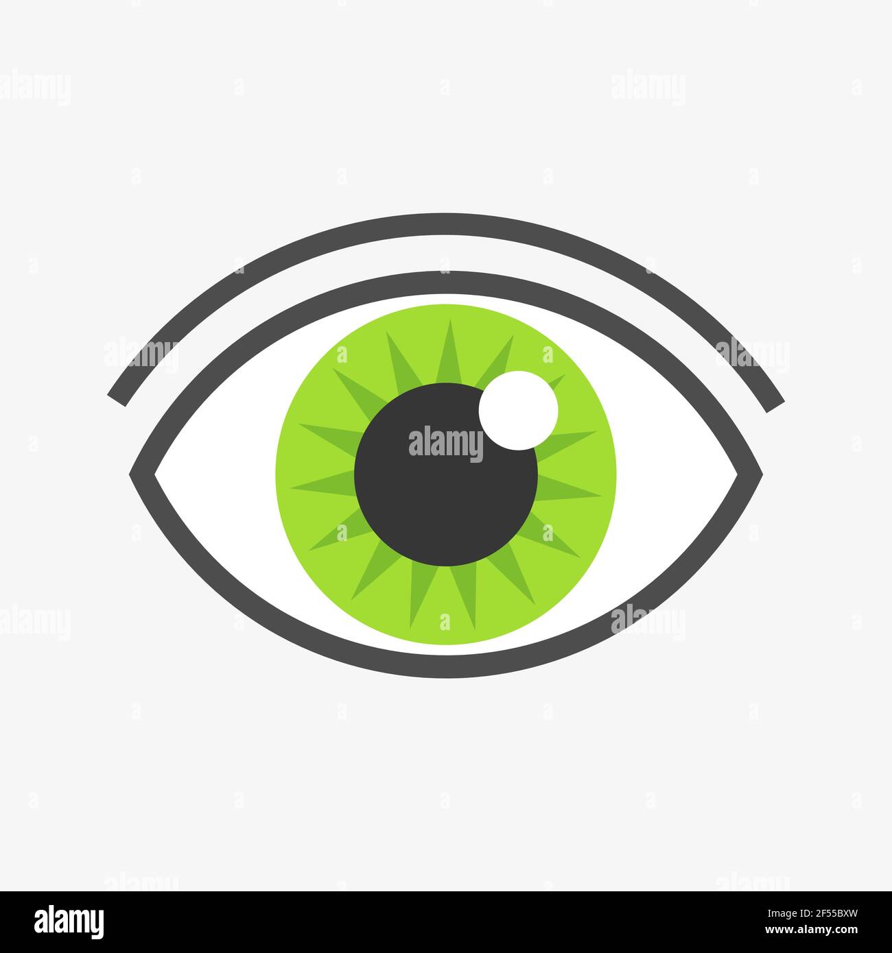 Green eye symbol. Vector illustration Stock Vector Image & Art - Alamy