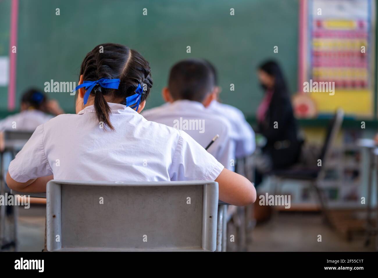 Kids in class test hi-res stock photography and images - Alamy