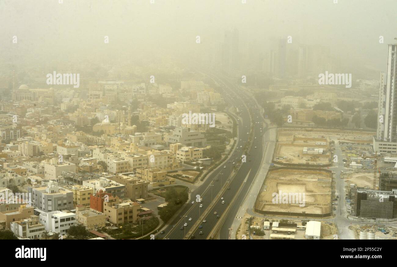Kuwait City. 24th Mar, 2021. Photo taken on March 24, 2021 shows ...