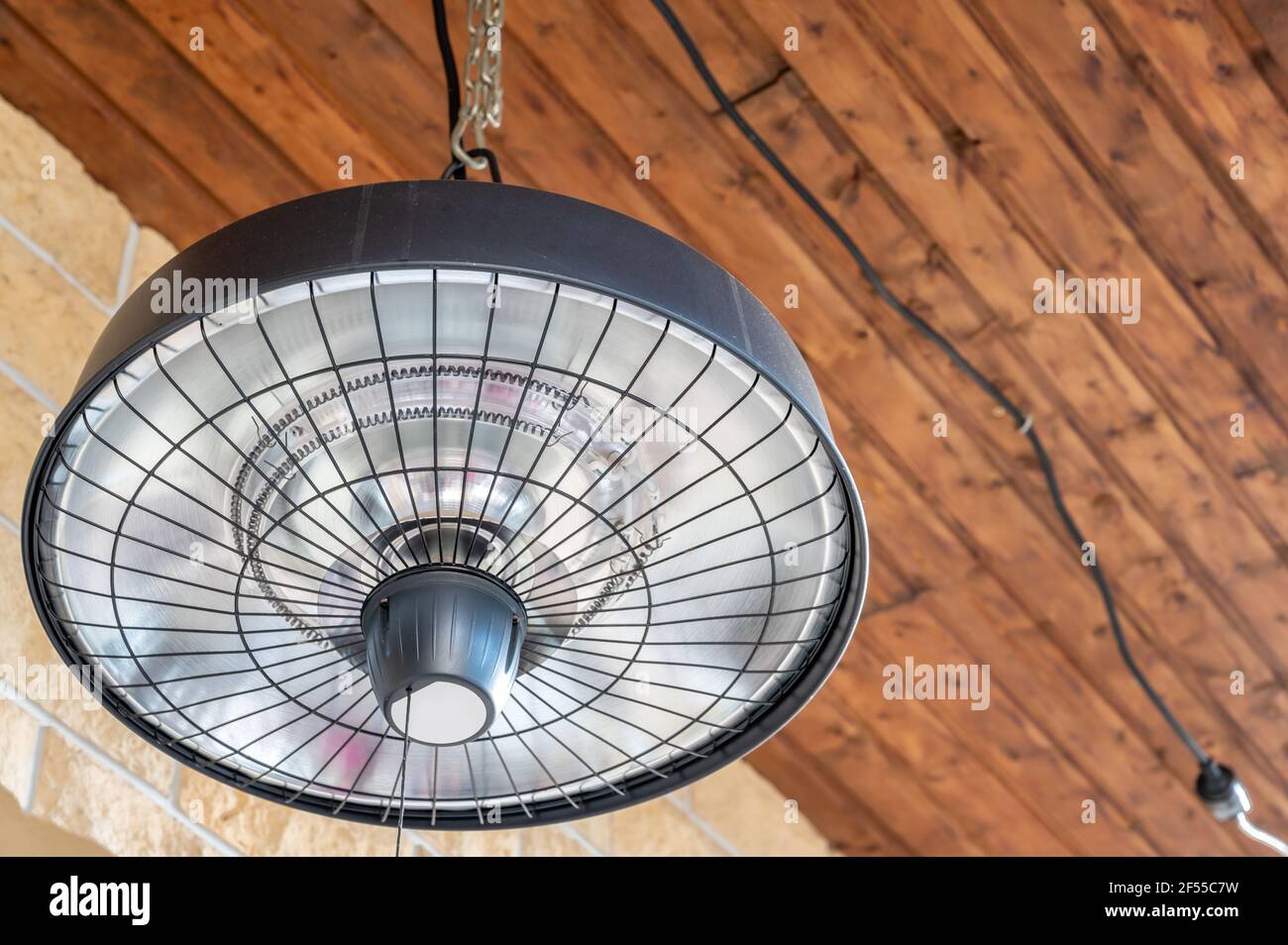 Radiant heaters for the outside area for warming on the terrace or in ...