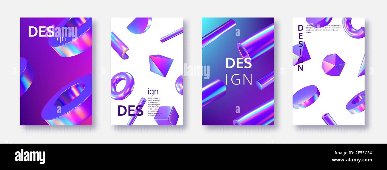 Set of card templates Stock Vector Image & Art - Alamy