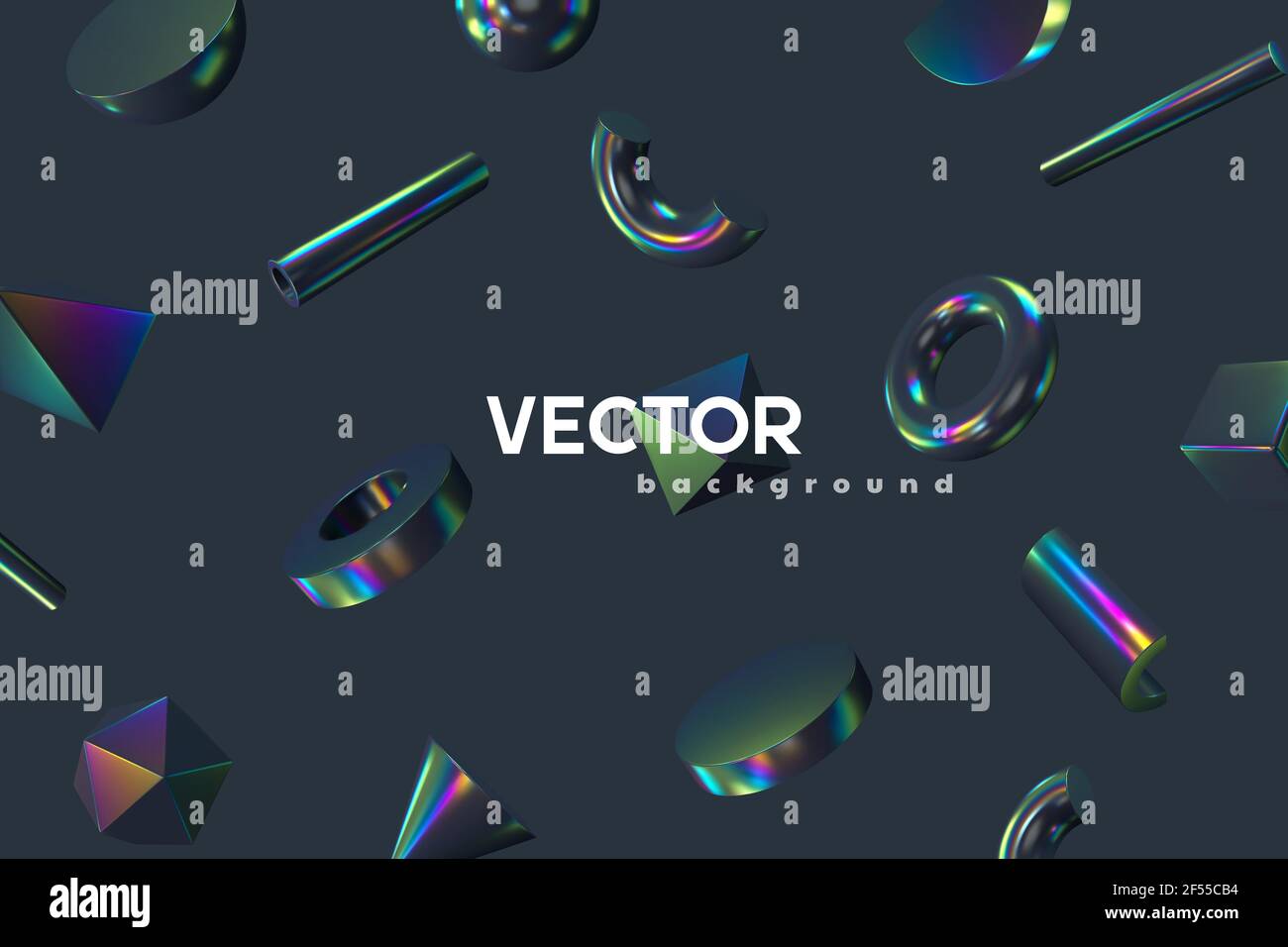 3d Render Primitives Background Stock Vector Image Art Alamy