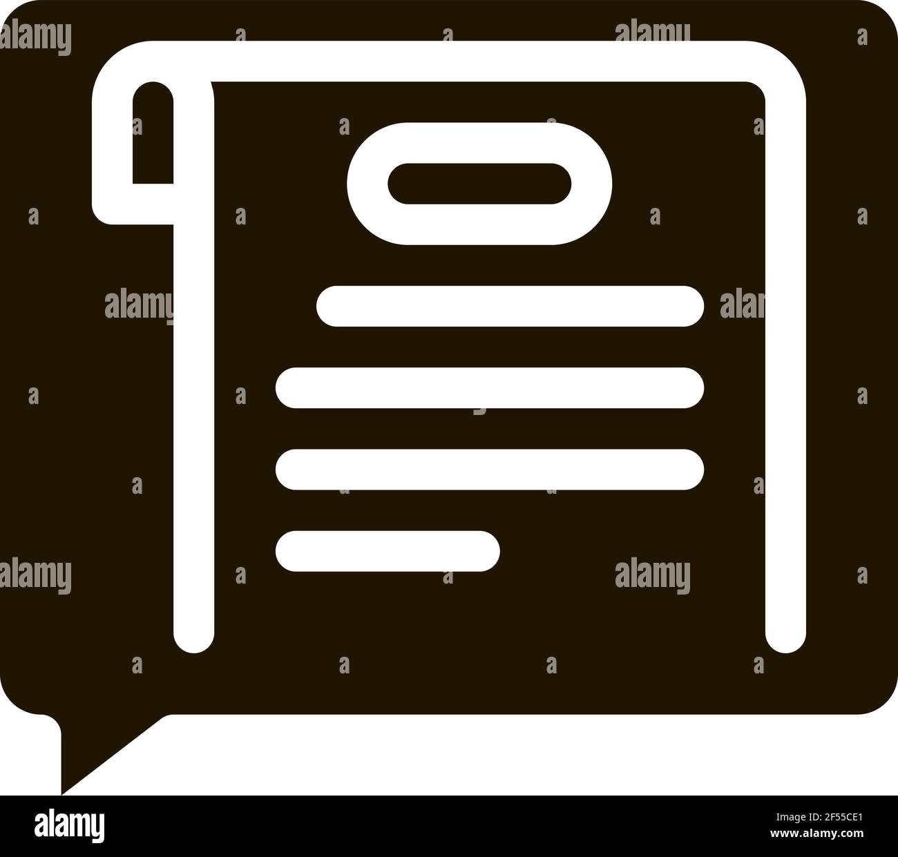 thought of court sentence icon Vector Glyph Illustration Stock Vector ...