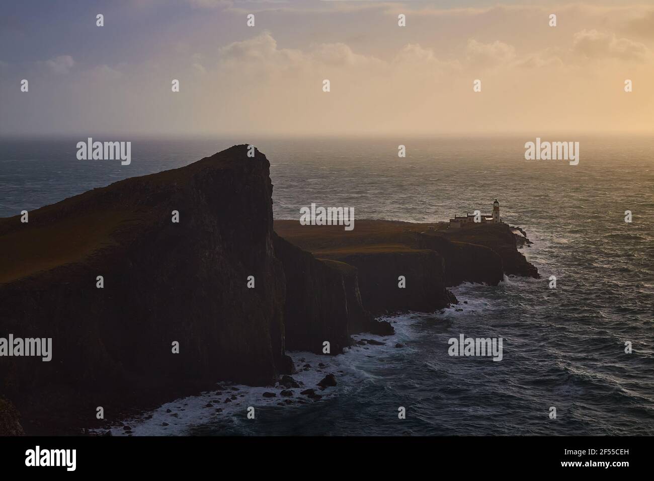 Sunset at Neist Point Lighthouse - Isle of Skye (Glendale, Scotland ...