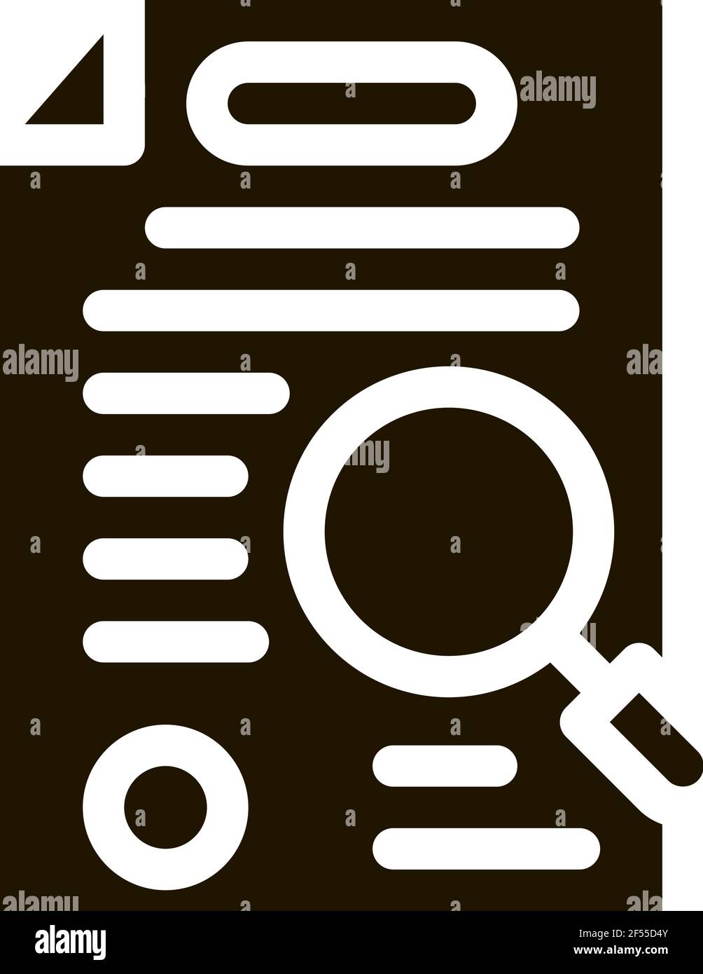 case study icon Vector Glyph Illustration Stock Vector Image & Art - Alamy