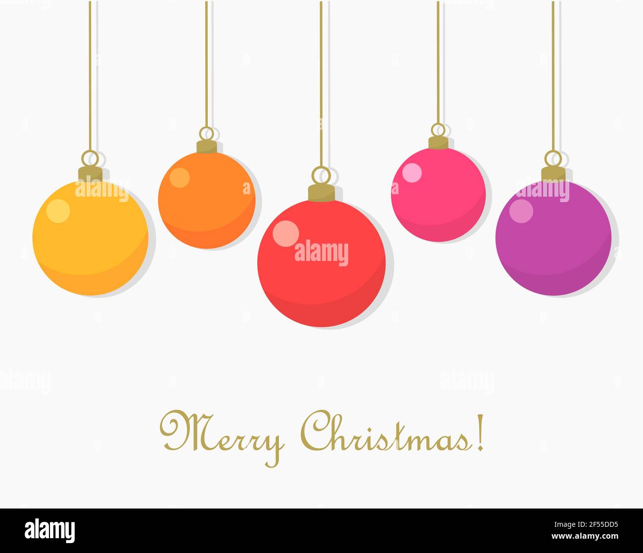 Christmas balls baubles colors Stock Vector Images - Alamy